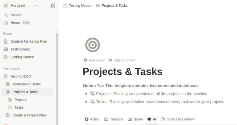 How to use Notion for project management?