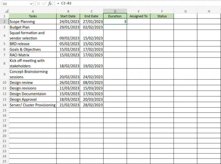 Creating a Project Plan in Excel: Step-By-Step Guide