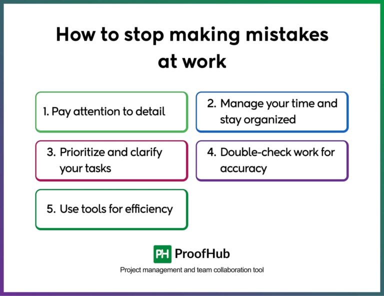 Avoid Making Mistakes at Work: 11 Tips and Advice