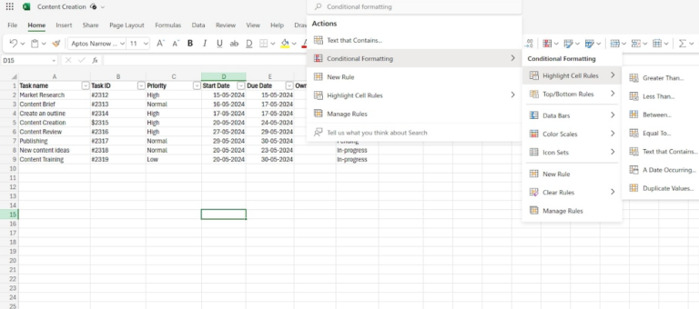 Create A Task Tracker in Excel With 7 Easy Steps