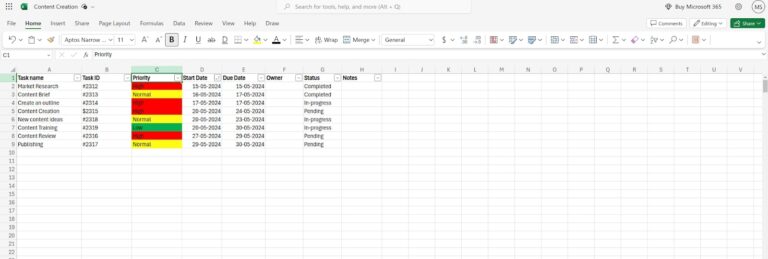 Create A Task Tracker in Excel With 7 Easy Steps