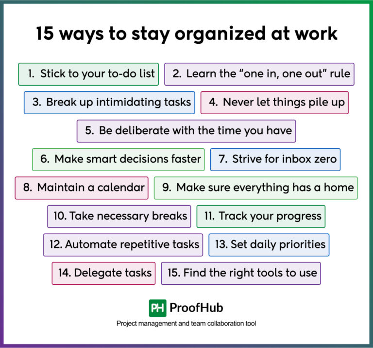15 Tips to Stay Organized at Work: That Actually Work